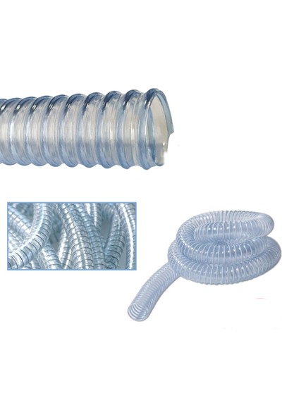 Fırat 1 / 2 ' Şeffaf Spral Spiral Lavabo Hortumu (1 Metre) Fırat 1 / 2 ' Şeffaf Spral Spiral Lavabo Hortumu (1 Metre)