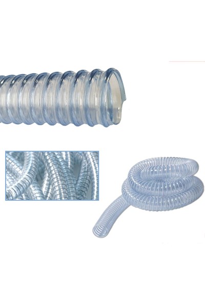 Fırat 1''' Şeffaf Spral Spiral Lavabo Hortumu (1 Metre) Fırat 1''' Şeffaf Spral Spiral Lavabo Hortumu (1 Metre)