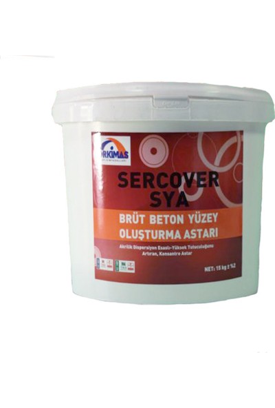 Sercover Sya Brüt Beton Yüzey Oluşturma Astarı 15 kg Sercover Sya Brüt Beton Yüzey Oluşturma Astarı 15 kg