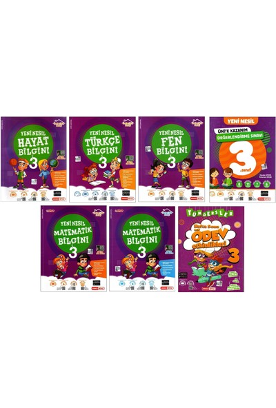 Kırmızı Beyaz 3. Sınıf Yeni Nesil Ilkokul Bilgini Serisi Seti 7 Kitap Kırmızı Beyaz 3. Sınıf Yeni Nesil Ilkokul Bilgini Serisi Seti 7 Kitap