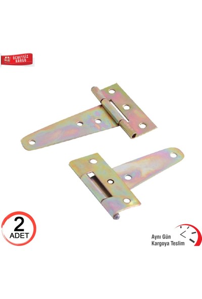 OKÇU KARDEŞLER YAPI MARKET Kuyruklu Menteşe Sarı 9 cm No:3 (2 Adet) OKÇU KARDEŞLER YAPI MARKET Kuyruklu Menteşe Sarı 9 cm No:3 (2 Adet)