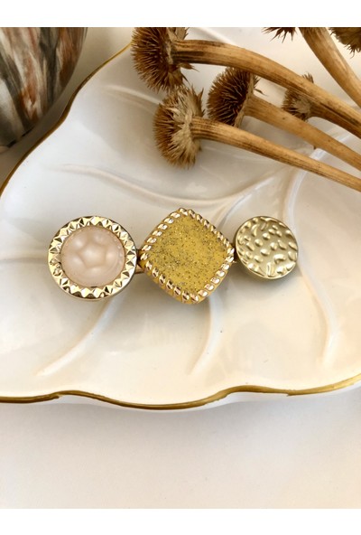 Vintage Simli Toka Sarı