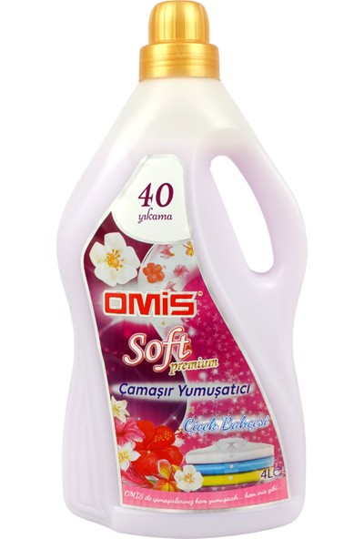 Omis Soft Premium Çamaşır Yumuşatıcı 4 Litre Çiçek Bahçesi