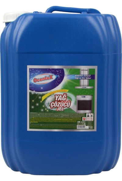 Ocentox Yağ Çözücü Jel 20 Litre Ocentox Yağ Çözücü Jel 20 Litre