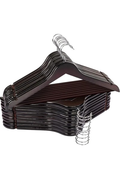Asortiq Home 24 Adet Ahşap Görünümlü Plastik Kıyafet ve Elbise Askısı Siyah Asortiq Home 24 Adet Ahşap Görünümlü Plastik Kıyafet ve Elbise Askısı Siyah