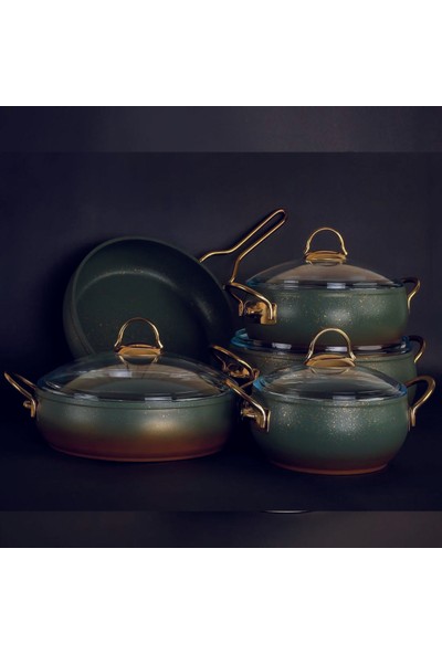 Parem 9 Parça Granit Tencere Seti