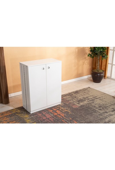 Furnia Origami Ayakkabılık Beyaz