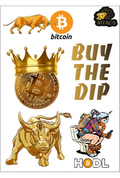 Bitacs Bitcoin (Btc) Tasarımlı Sticker Set Bitacs Bitcoin (Btc) Tasarımlı Sticker Set