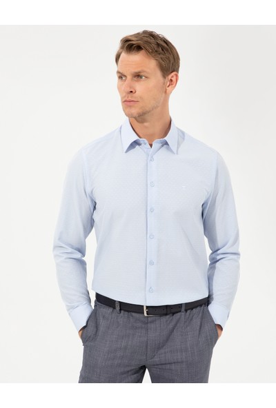 Pierre Cardin Erkek Açık Mavi Gömlek 50255245-VR003 Pierre Cardin Erkek Açık Mavi Gömlek 50255245-VR003