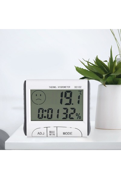 Transformacion Termometre Higrometre Saat Alarm Göstergesi