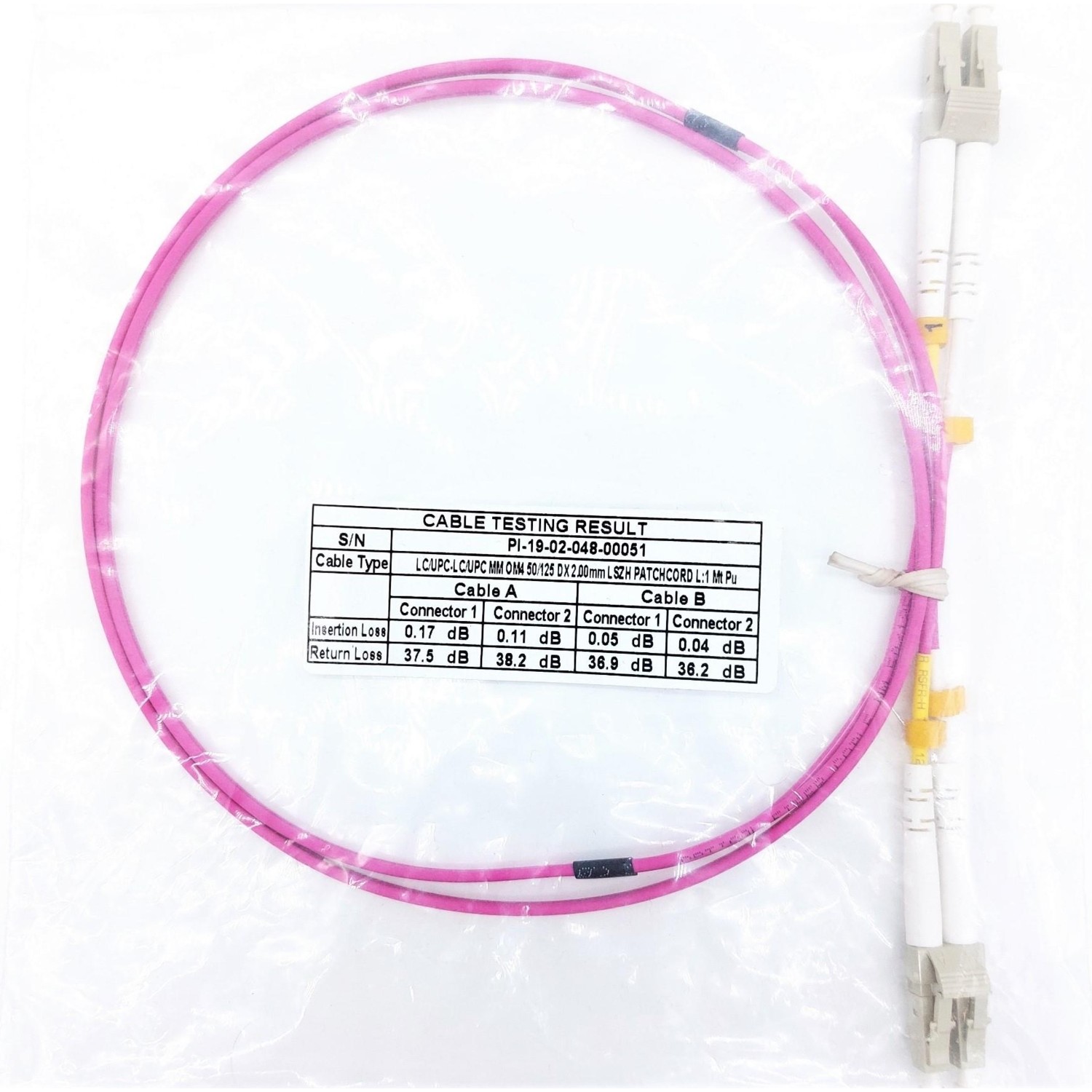 Fiber Patch Cord Lc-Lc mm Duplex 50/125 Om4 1 mt Fiyatı