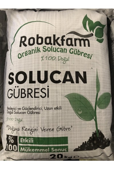 Robakfarm Organik Solucan Gübresi 20 kg