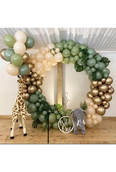 Beysüs Krom Gold Pastel Kış Yeşili Okaliptus ve Ten Rengi Balon Zinciri 100 Adet Beysüs Krom Gold Pastel Kış Yeşili Okaliptus ve Ten Rengi Balon Zinciri 100 Adet