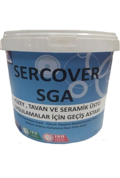 Sercover Sga Fayans Seramik Üstü Geçiş Astarı 10 kg Sercover Sga Fayans Seramik Üstü Geçiş Astarı 10 kg