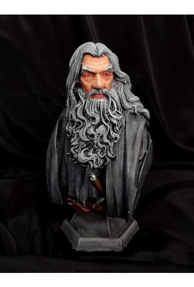 Gri Gandalf (Gandalf The Grey) The Lord Of The Rings - Yüzüklerin Efendisi Büst Figür Ağır ve Sert Gri Gandalf (Gandalf The Grey) The Lord Of The Rings - Yüzüklerin Efendisi Büst Figür Ağır ve Sert