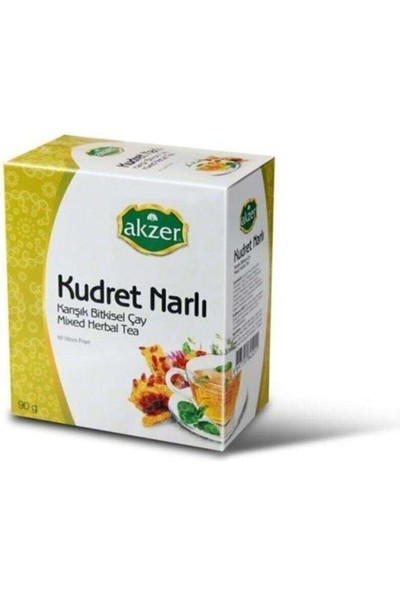 Akzer Kudret Narlı Karışık Bitki Çayı 60LI 90GR Akzer Kudret Narlı Karışık Bitki Çayı 60LI 90GR