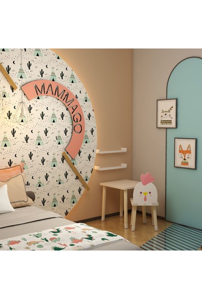 Odun Concept Doğal Ahşap Çocuk Aktivite Sandalyesi - Horoz Odun Concept Doğal Ahşap Çocuk Aktivite Sandalyesi - Horoz