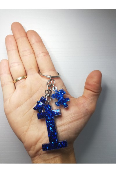 İrnuka Epoksi I Harfi Mavi Simli Haribolu Anahtarlık İrnuka Epoksi I Harfi Mavi Simli Haribolu Anahtarlık