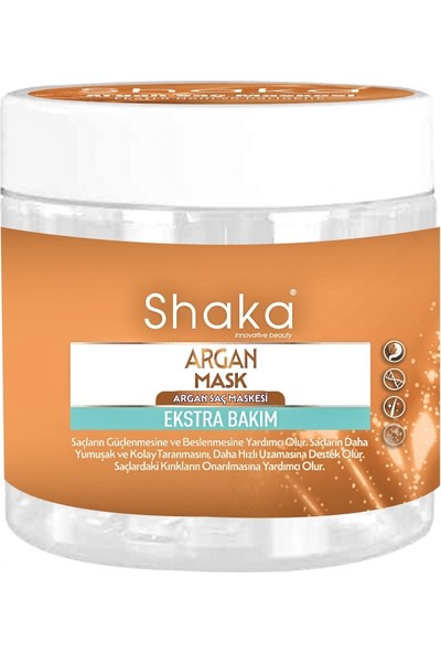 Shaka Argan Saç Maskesi 150 ml / Paraben Içermez Shaka Argan Saç Maskesi 150 ml / Paraben Içermez