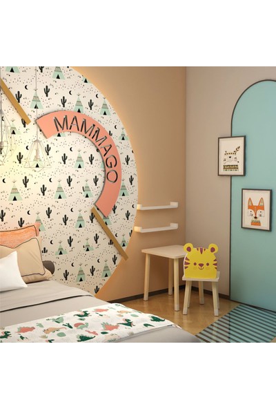 Odun Concept Doğal Ahşap Çocuk Aktivite Sandalyesi - Kaplan Odun Concept Doğal Ahşap Çocuk Aktivite Sandalyesi - Kaplan