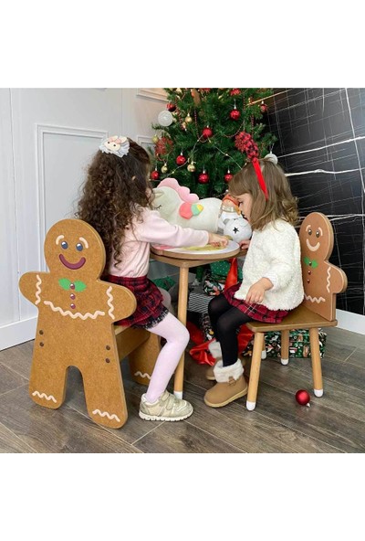 Odun Concept Çocuk Aktivite Sandalyesi Mdf - Kurabiye Adam Odun Concept Çocuk Aktivite Sandalyesi Mdf - Kurabiye Adam