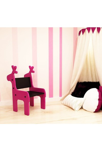 Odun Concept Renkli Çocuk Oyun Sandalyesi - Geyik Odun Concept Renkli Çocuk Oyun Sandalyesi - Geyik