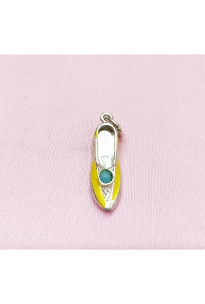 Oriental Gümüş Çarık Kolye Ucu