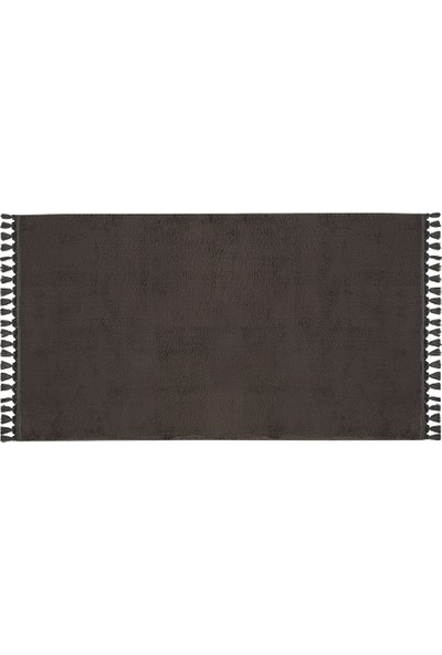 English Home Poffy Peluş Halı 80X150 cm Antrasit