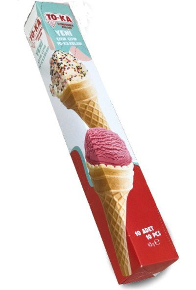 Tosun Tosunkardeşler To-Ka Dondurma Külahı 10 Adet Tosun Tosunkardeşler To-Ka Dondurma Külahı 10 Adet