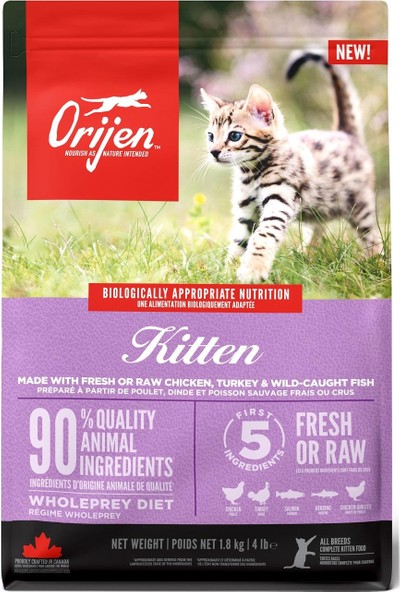 Orijen Kitten Yavru Kedi Maması 1.8 kg Orijen Kitten Yavru Kedi Maması 1.8 kg