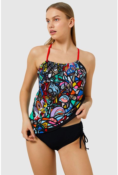 Ayyıldız 5546 Graffiti Desenli Atlet Bikini Takımı