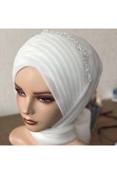 Elegance Scarf Lüx Hazır Türban&Duvak