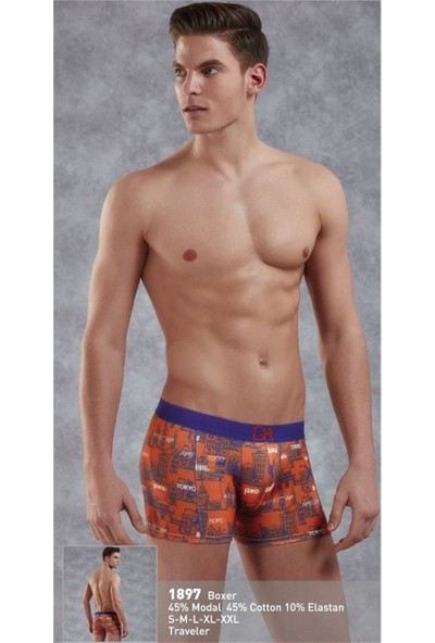 Doreanse Old City Desenli Erkek Boxer 1897