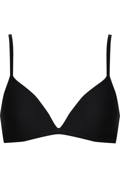 Nicoletta Siyah Kadın Sütyen Üçgen Mikro Tulum