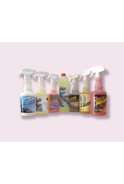 Max&wash 6lı Sprey Oto Bakım Seti (500 Ml) *şampuan ve Sünger Hediyeli * Max&wash 6lı Sprey Oto Bakım Seti (500 Ml) *şampuan ve Sünger Hediyeli *
