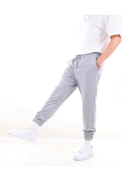Habbe Unisex 2 Iplik Yazlık Eşofman Altı Gri Habbe Unisex 2 Iplik Yazlık Eşofman Altı Gri