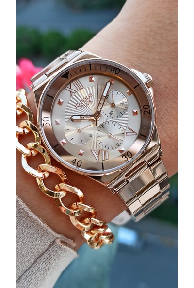 Jg.Polo Club Özel Tasarım Kadın Kol Saati+Bileklik