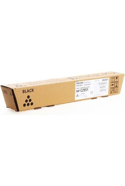 Rıcoh MP-C306K MPC306/406/MPC307/407 Siyah Toner Orjinal 17.000 Sayfa 842095 Rıcoh MP-C306K MPC306/406/MPC307/407 Siyah Toner Orjinal 17.000 Sayfa 842095