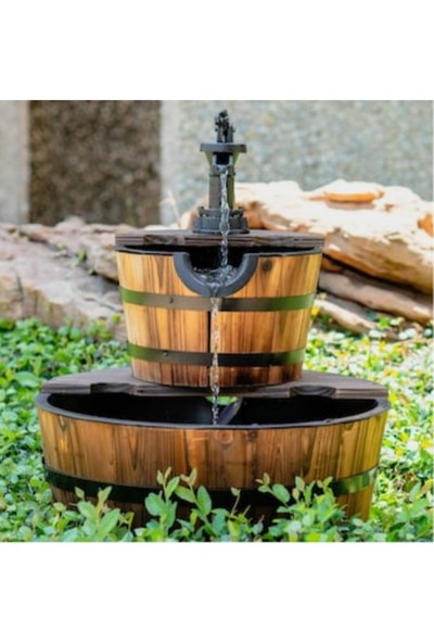 Masifart Su Tulumbalı Bahçe Çeşmesi Fıçı Çeşme Masifart Su Tulumbalı Bahçe Çeşmesi Fıçı Çeşme