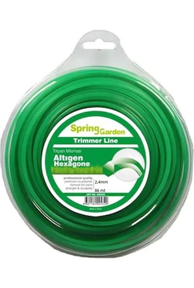 Spring Garden Tırpan Misinası Altıgen 2,4mm 86 mt Spring Garden Tırpan Misinası Altıgen 2,4mm 86 mt