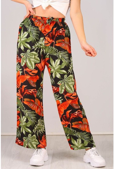 Modern Vitrin Dokuma Pantolon Yeşilsiyah - 1233.1095.