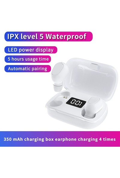 Shun Spor Suya Dayanıklı Kulaklık Bluetooth 5.0 Kablosuz Kulaklık (Yurt Dışından)