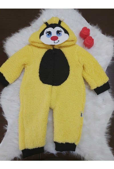 Babexi Pamuklu Arı Kostümü Bebek Arı Tulum