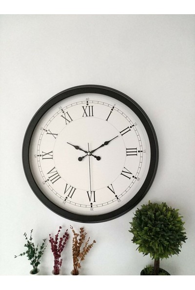 Kasva Concept Hediyelik Siyah Metal Retro Duvar Saati 40 cm Kasva Concept Hediyelik Siyah Metal Retro Duvar Saati 40 cm