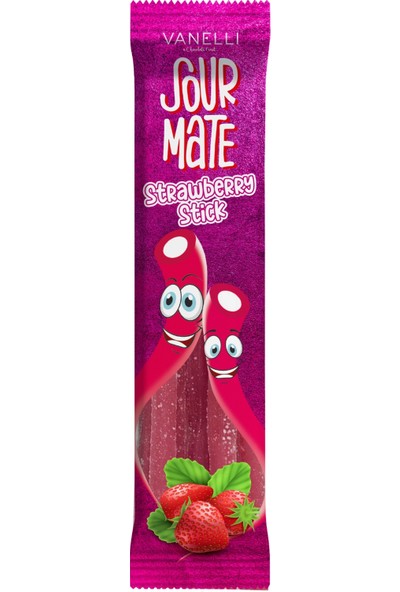 Vanelli Sour Mate Şekerleme Çilek Aromalı 16 gr
