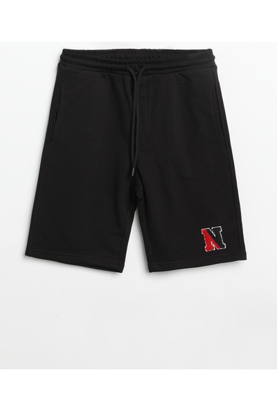 New World Polo Siyah Şort 22SSM15001 New World Polo Siyah Şort 22SSM15001