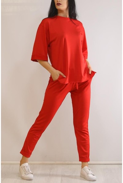 Yezaa Duble Kol Takım Kırmızı - 5949.102.