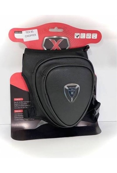 Tex Chopper Bacak Çanta Deri Siyah Tex Chopper Bacak Çanta Deri Siyah