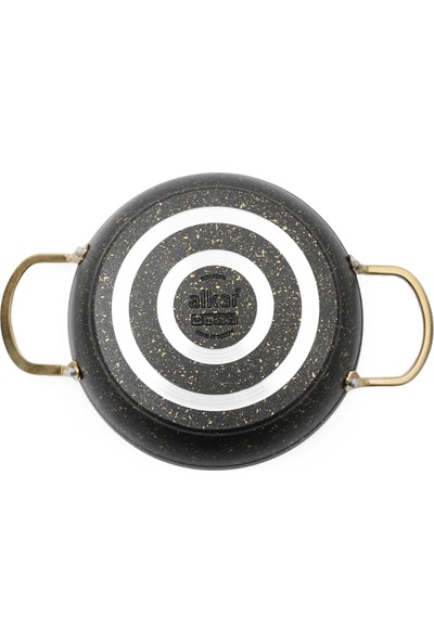 Alkar Çelik Saplı Ezme Yumurta Sahanı 22 cm