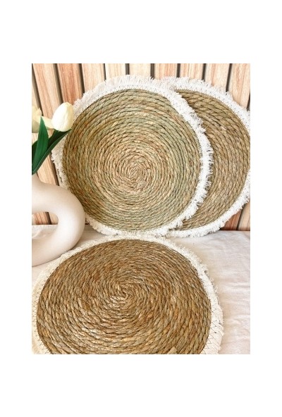 Kai Home 4'lü Hasır Püsküllü Supla